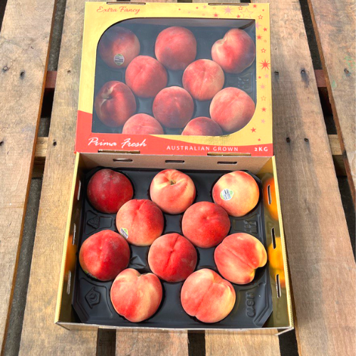 Australia White Peach Gift Box (1 Box; 8-10pcs) – Fresh Collective