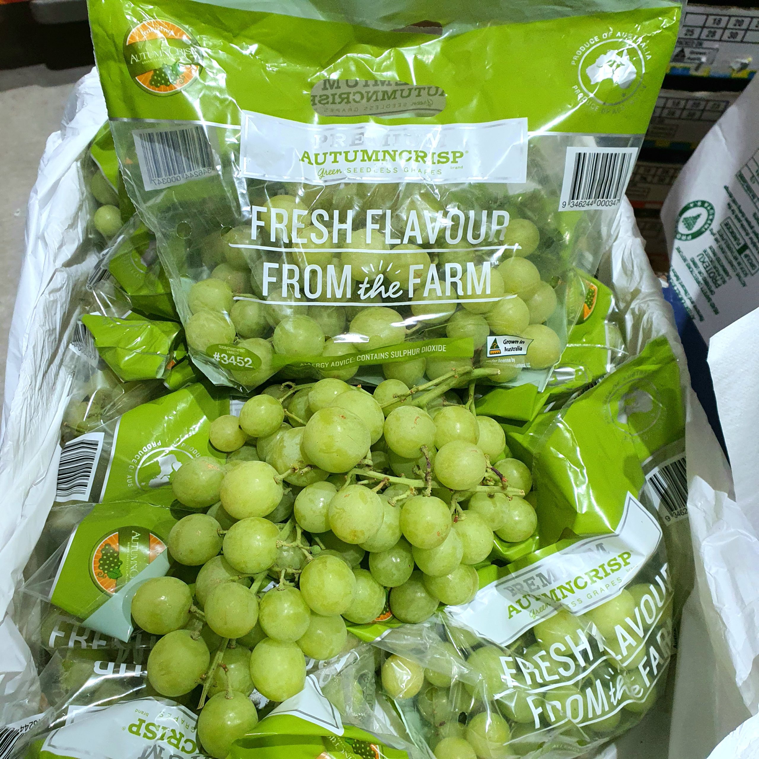 Grapes Autumn Crisp Green Seedless Grapes (1kg) – Fresh Collective