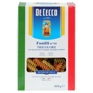 De Cecco Pasta Fusilli Tricolore (500g) – Fresh Collective